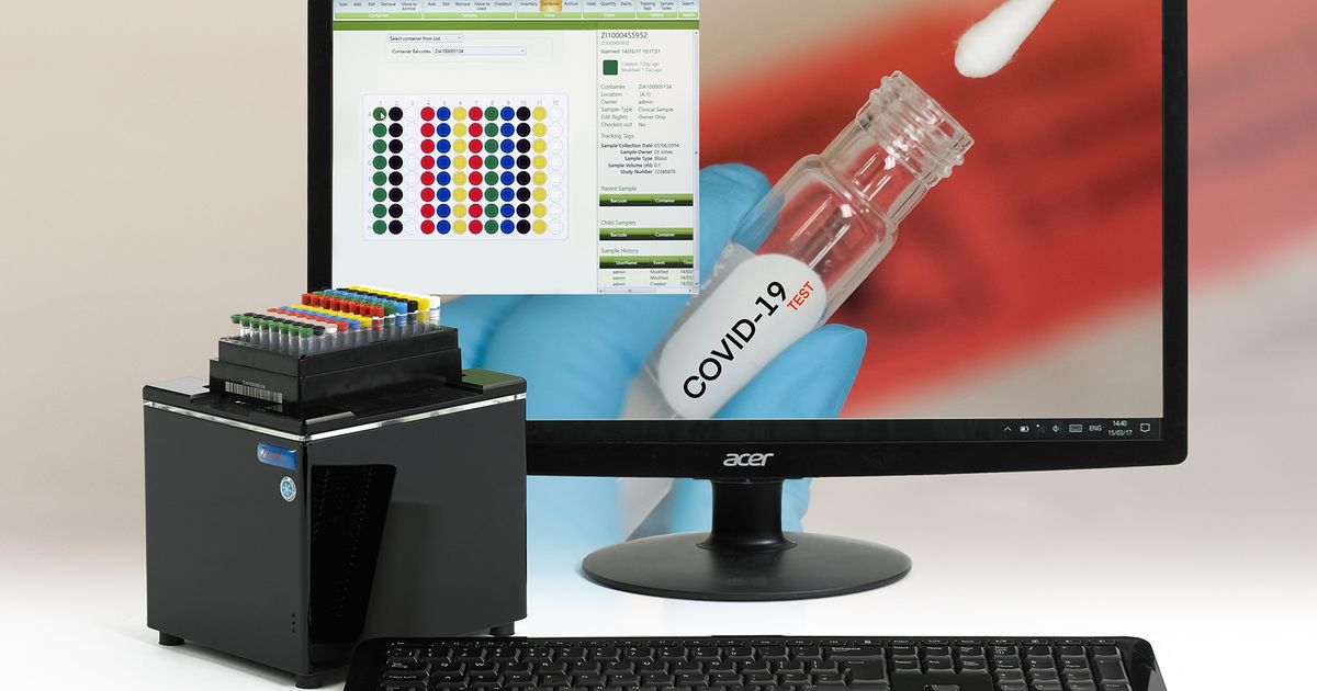 Efficient tracking of Cryobox tube racks