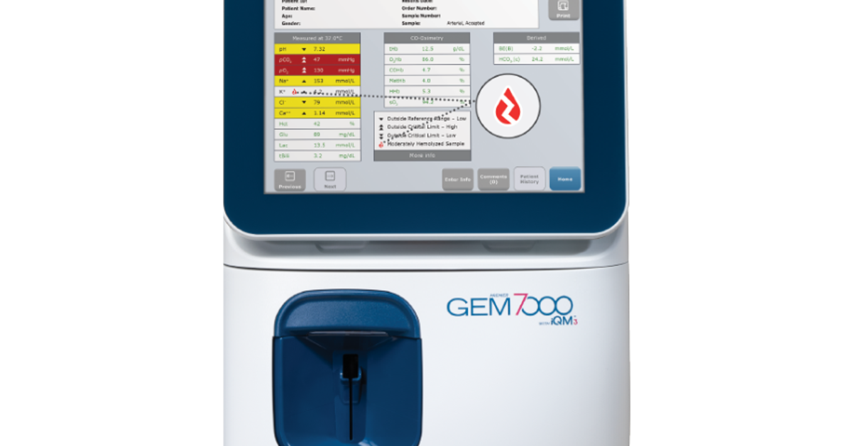 Werfen unveils GEM Premier 7000 with iQM3 blood gas testing system at ...