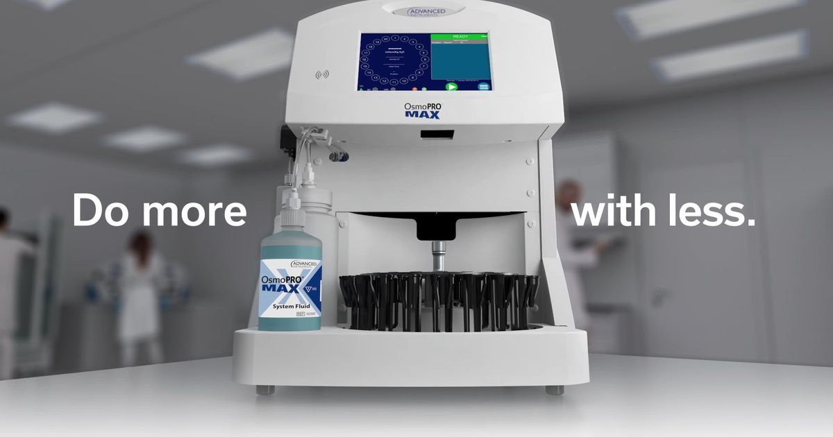 Osmolality testing for the clinical lab: Discover the OsmoPRO MAX ...