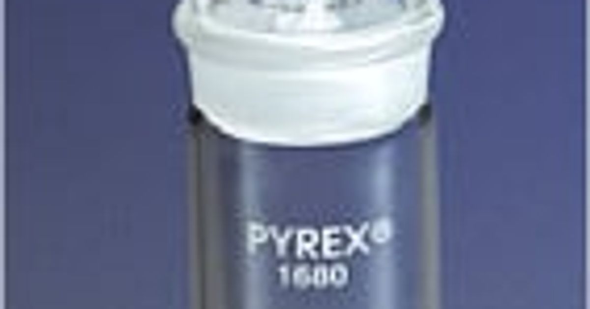 PYREX® 45 mL Tall Weighing Bottle with Short Length 40/12 Standard ...