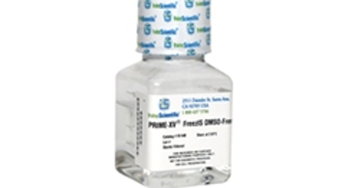 Irvine Scientific Introduces DMSO-Free, Chemically-Defined ...