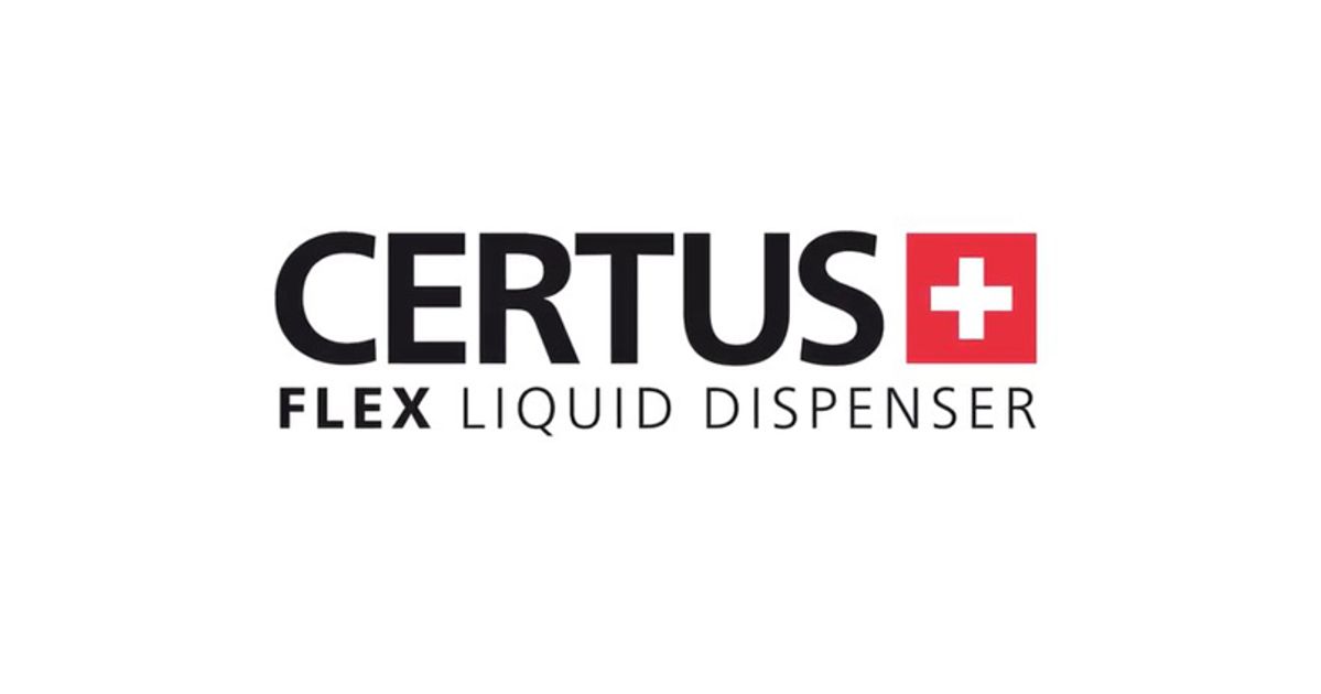 Dispensing an array of 672 droplets, using the CERTUS FLEX