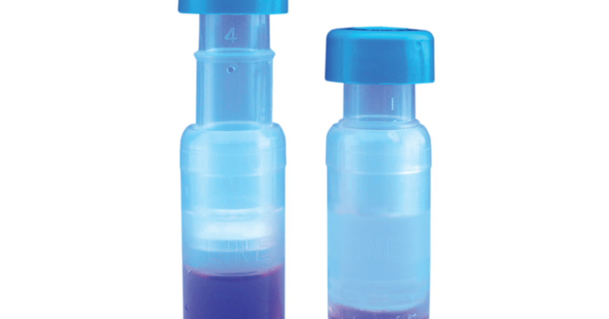 Mini-uniprep syringeless filter