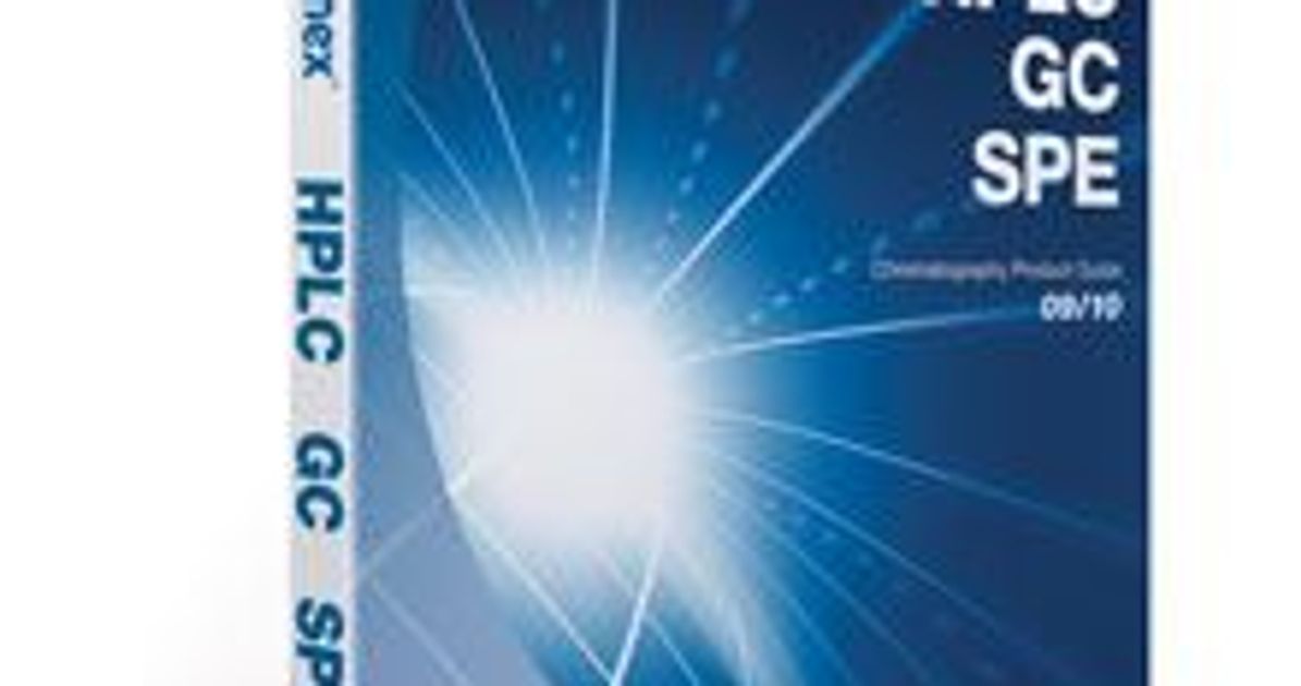 Phenomenex Releases 2009/2010 Product Guide