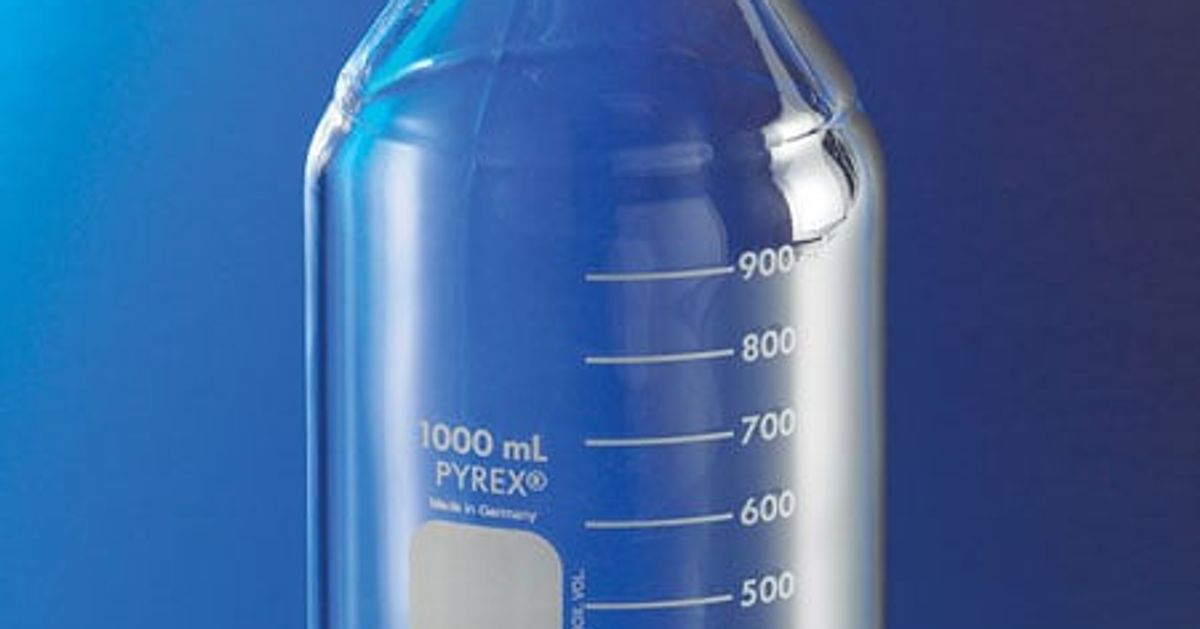 PYREX® 250 mL Round Media Storage Bottles, with GL45 PBT Plug Seal High ...