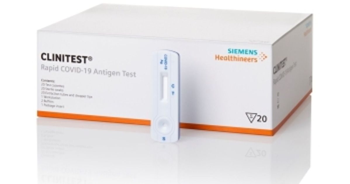 Siemens Healthineers launches rapid antigen test for the detection of ...