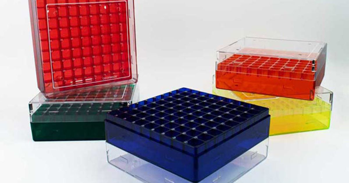 81-place CryoFreeze Polycarbonate Storage Rack for 1.0/1.8 mL tubes ...