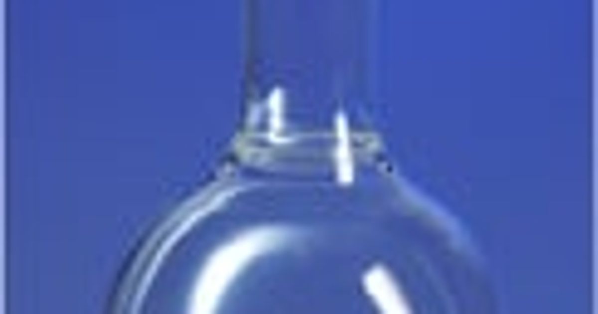 PYREX® 500 mL Long Neck Boiling Flask, Round Bottom, Tooled Mouth