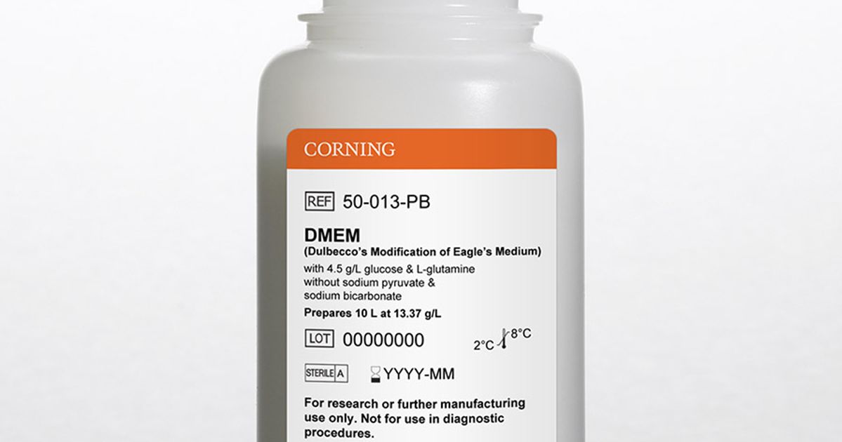 Corning® 10L DMEM (Dulbecco’s Modified Eagle’s Medium), Powder