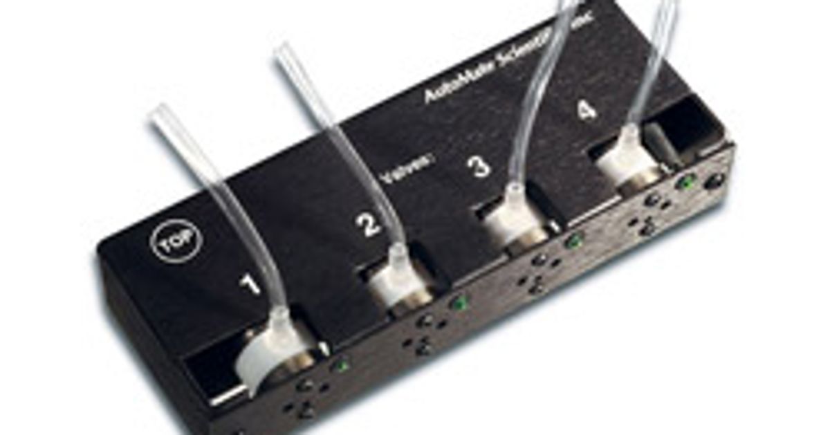 4 Teflon™ Valves with bracket and cables