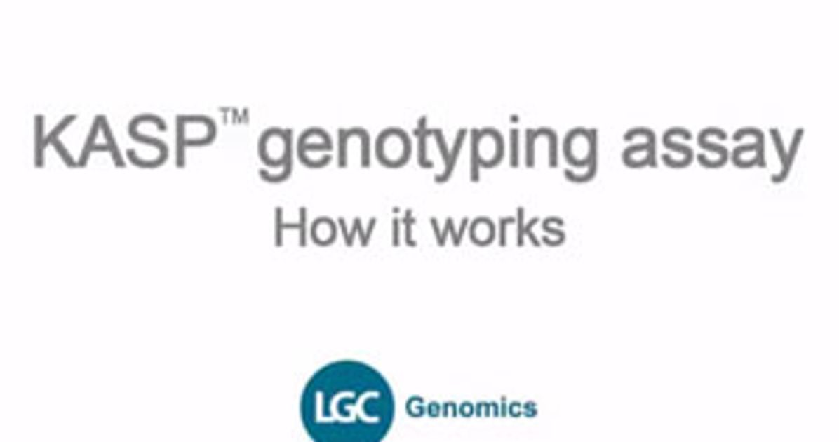 The Kasp Genotyping Assay From Lgc Genomics For Accurate Flexible And