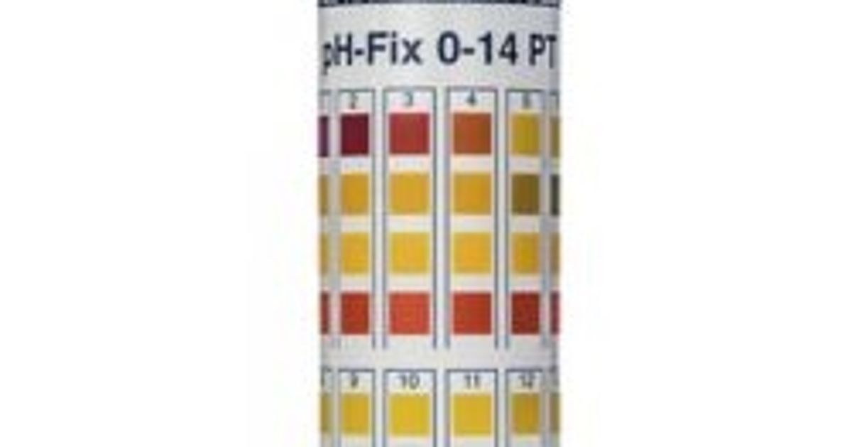 pH test strips, pH‑Fix 0–14 PT, fixed indicator