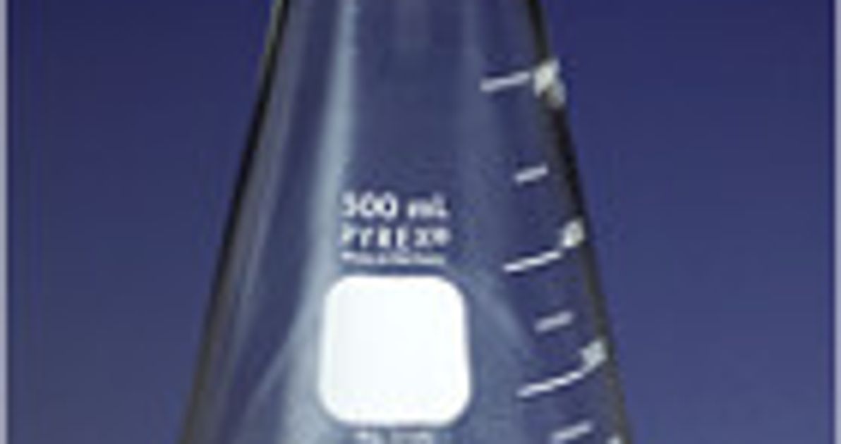 PYREX® 500 mL Wide Mouth Erlenmeyer Flasks with Heavy Duty Rim