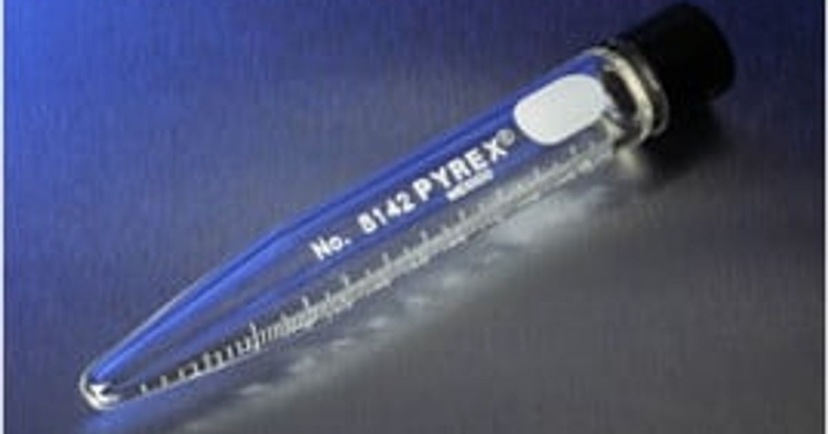 PYREX® 10 mL Heavy Duty Conical Centrifuge Tubes with White Graduations, Screw Cap | SelectScience