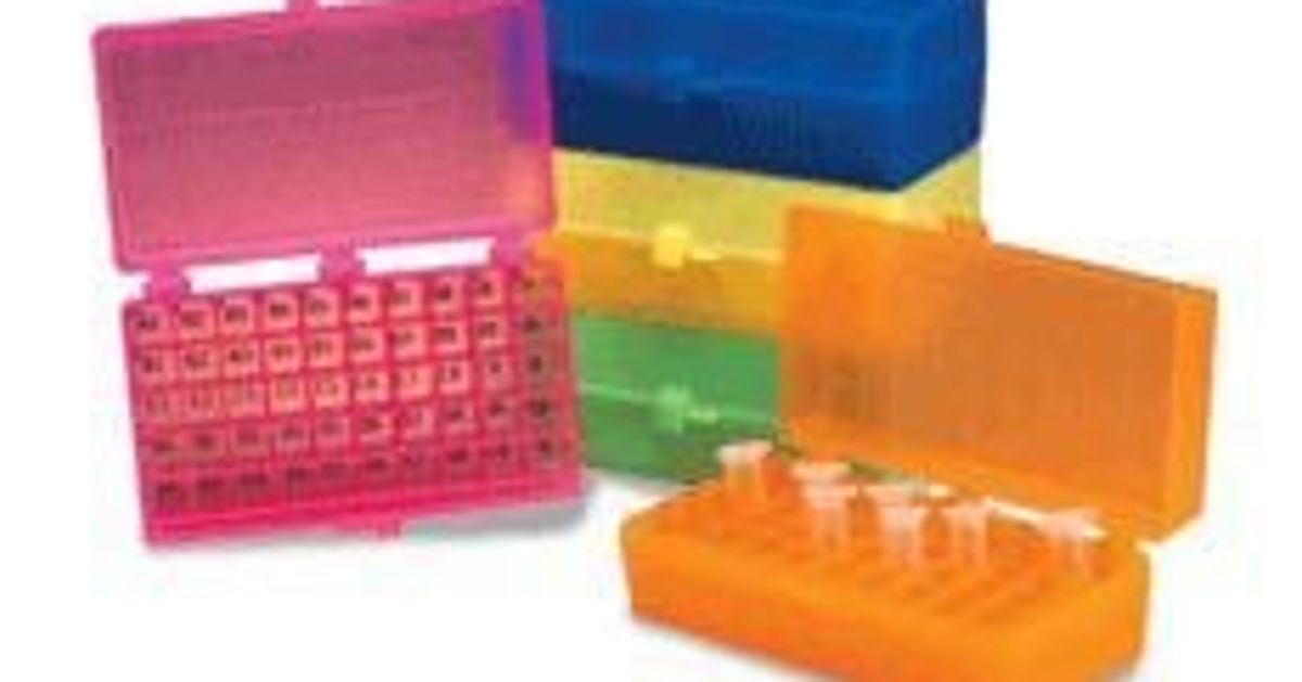 50-Well Microtube Storage Boxes