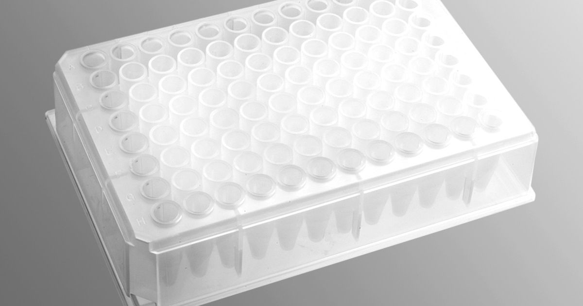 Axygen® 96-well Clear V-Bottom 600 µL Polypropylene Deep Well Plate ...