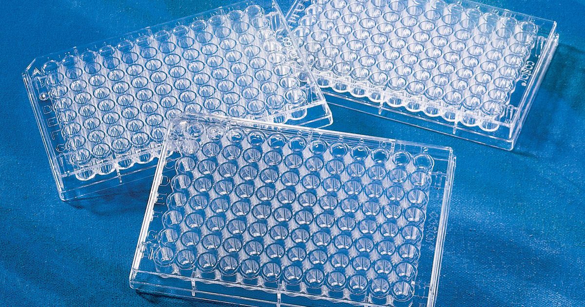 Corning® 96-well Clear Round Bottom Polystyrene Not Treated Microplate ...