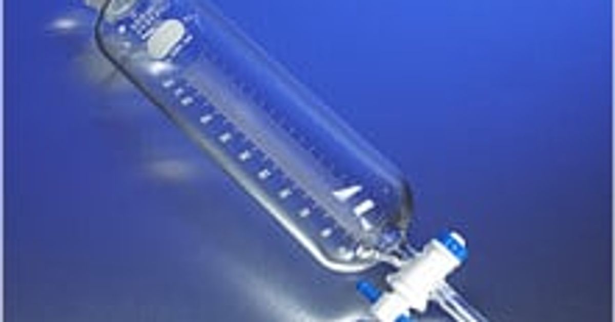 PYREX® 125 mL Cylindrical Separatory Funnel, Graduated, PTFE Product ...