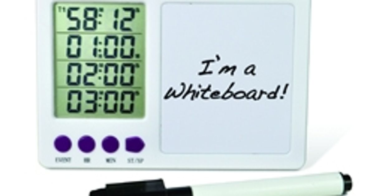 H-B Durac 4-Channel Electronic Timer with Whiteboard and Certificate of ...