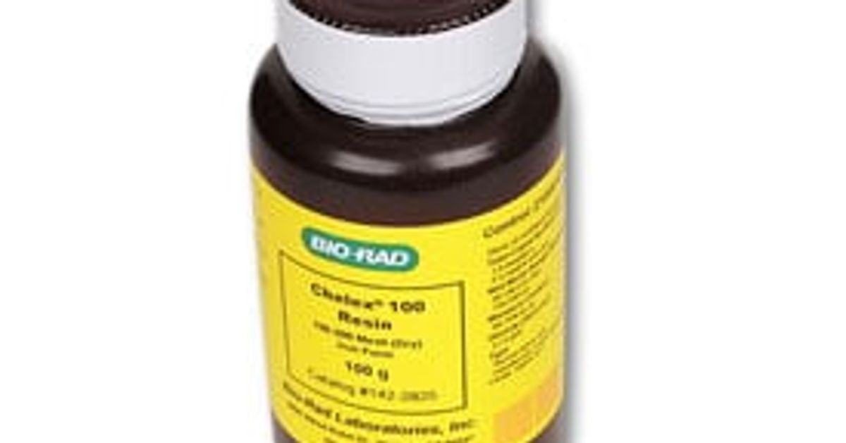 Chelex® 100 Chelating Resin, analytical grade, 100–200 mesh, iron form ...