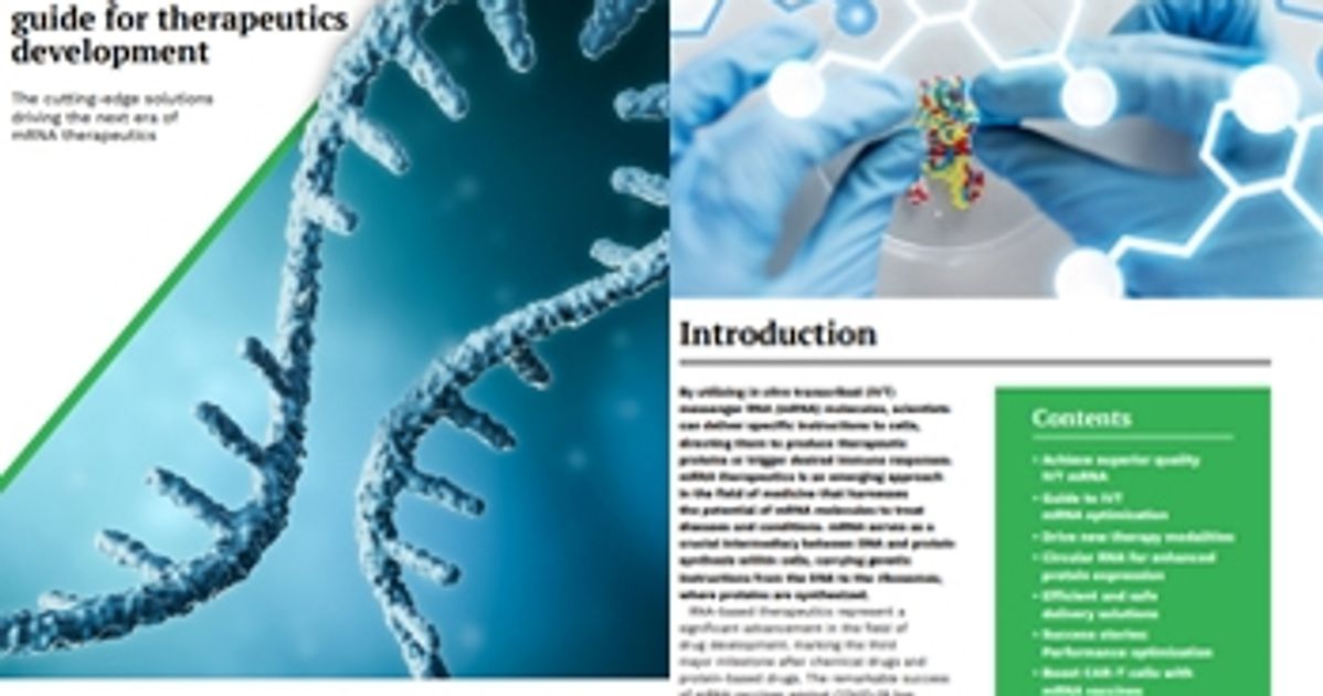 Advance therapeutic development with mRNA manufacturing solutions