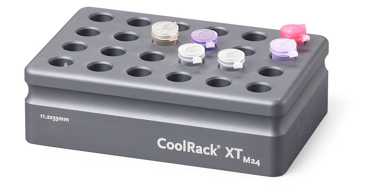 Corning® CoolRack XT M24, Holds 24 x 1.5 or 2 mL Microcentrifuge Tubes ...