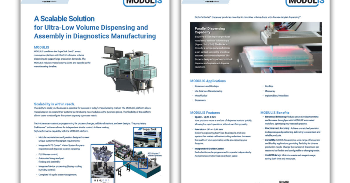 A scalable solution for ultra-low volume dispensing and assembly in ...