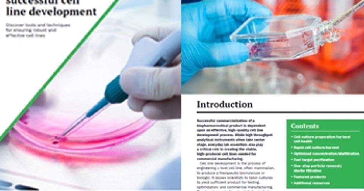 Lab equipment essentials for successful cell line development