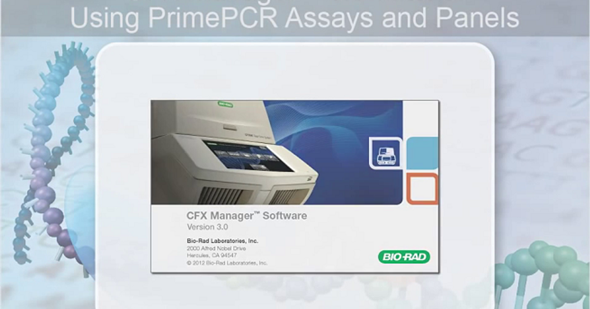 Bio-Rad PrimePCR™ Tutorial Series: Evaluate a Run File Using the CFX ...