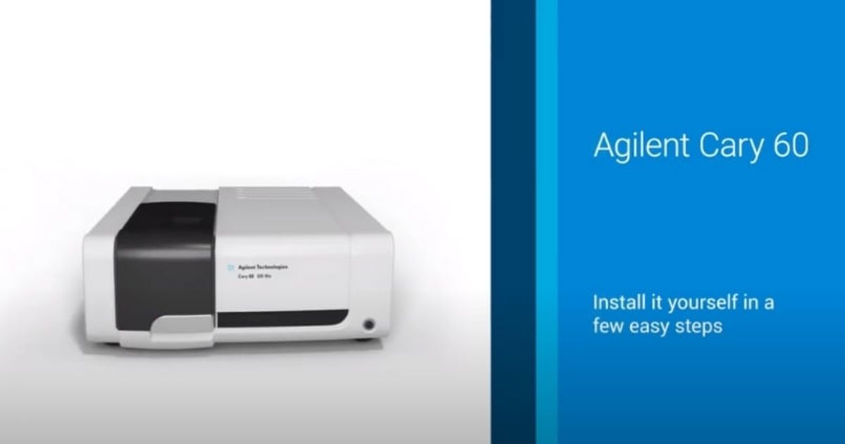 Installing a Cary 60 UV-Vis Spectrophotometer