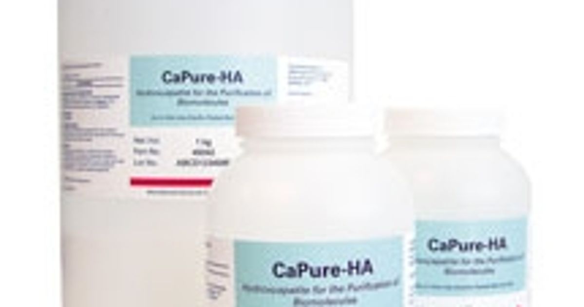 Tosoh Bioscience Introduces CaPure-HA, Hydroxyapatite Chromatography ...
