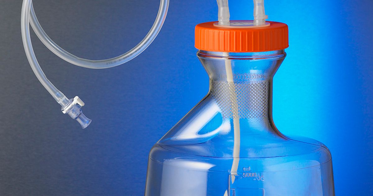 5L Plain Bottom Erlenmeyer Flask with Disposable 100 mm Aseptic ...