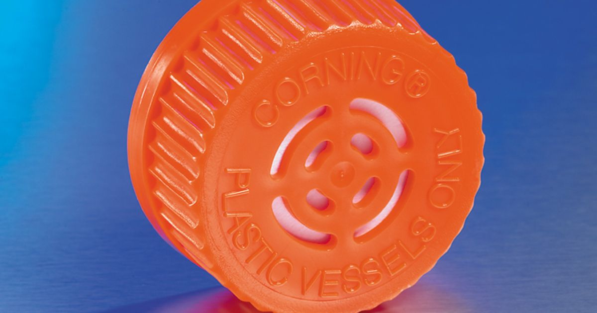 Disposable Polyethylene Vent Cap for GL45 Plastic Spinner Flasks, Sterile