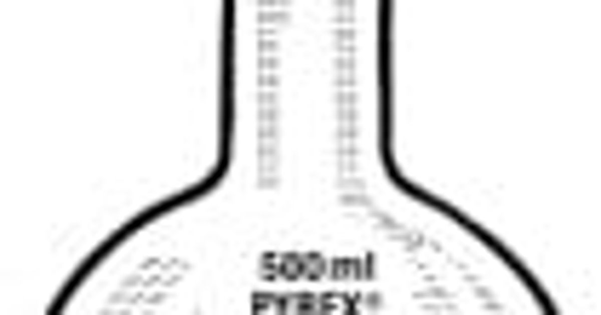 PYREX® 250 mL Long Neck Florence Boiling Flask, Flat Bottom, 24/40 ...