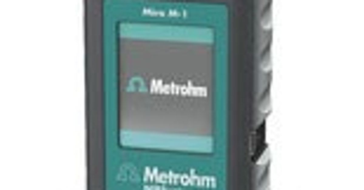 Metrohm Introduces New Handheld Raman Spectrometers with Revolutionary ...