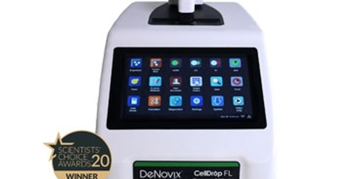 DeNovix CellDrop Automated Cell Counter receives second major accolade ...