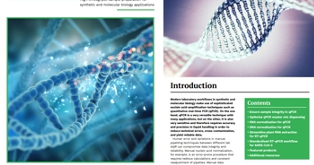Streamline PCR and qPCR workflows with automated liquid handling