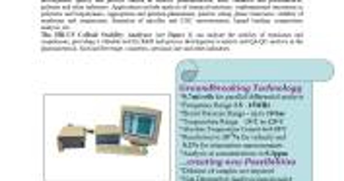 ULTRASONIC SCIENTIFIC UNVEILS NEW FREE-OF-CHARGE BROCHURE ABOUT UNIQUE COLLOID STABILITY ANALYZER