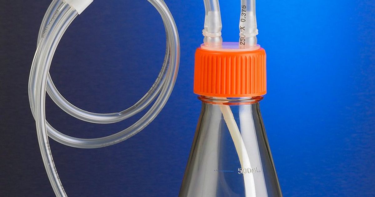 Corning® 500 mL Polycarbonate Erlenmeyer Flask with 1/8 Dip Tube, Male ...