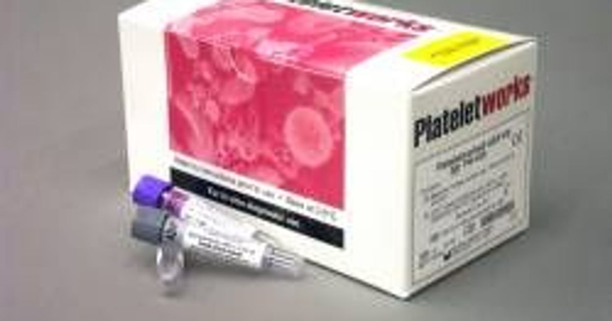 Plateletworks: Rapid Platelet Function Screening at the Point of Care