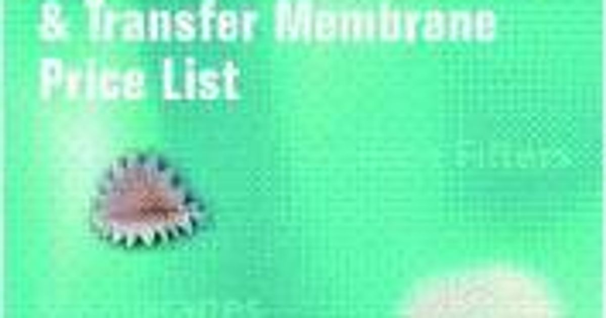 New Anachem Filtration & Transfer Membrane Price List