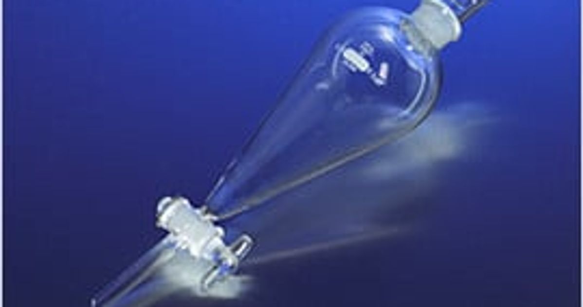 PYREX® 60 mL Squibb Glass Separatory Funnel, Glass Standard Taper ...