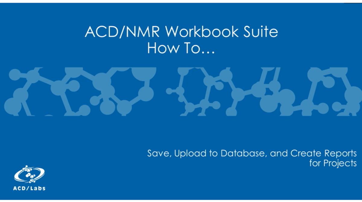 ACD/NMR Workbook Suite