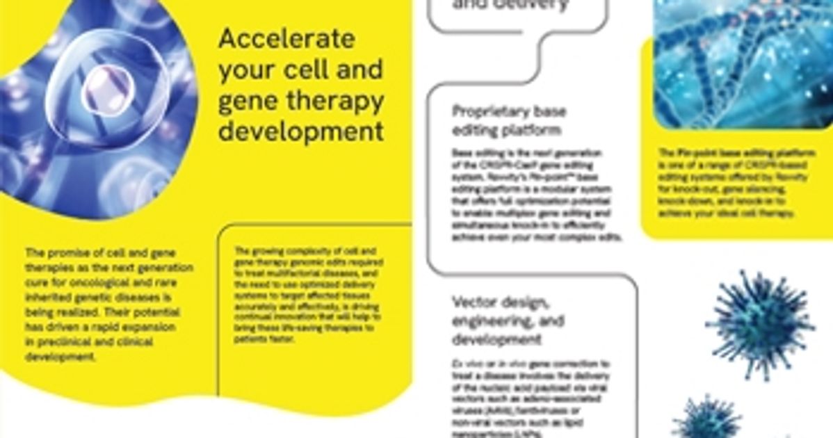 Accelerate your cell and gene therapy development