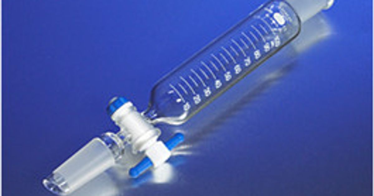 PYREX® 100 mL Cylindrical Separatory Funnel, Graduated, PTFE Product ...