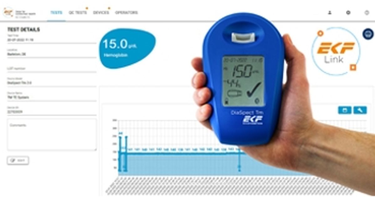 EKF introduces hand-held hemoglobin analyzer with secure POC connectivity