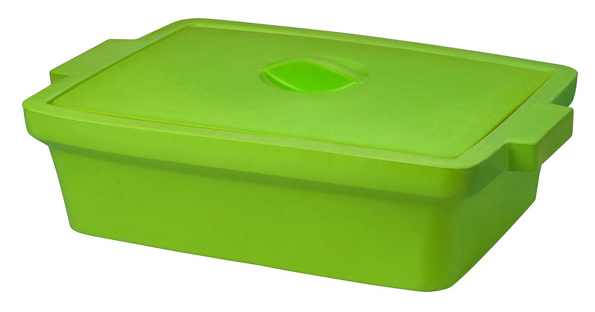 Corning® Ice Pan, Rectangular with Lid, Maxi 9L, Lime Green