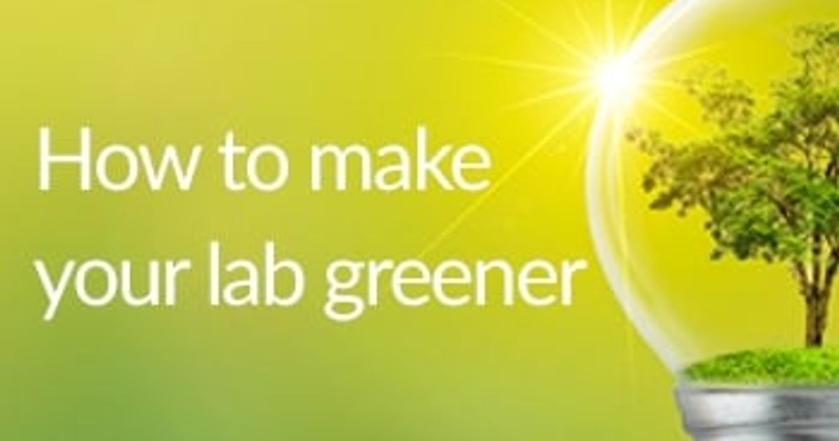 How to make your lab greener