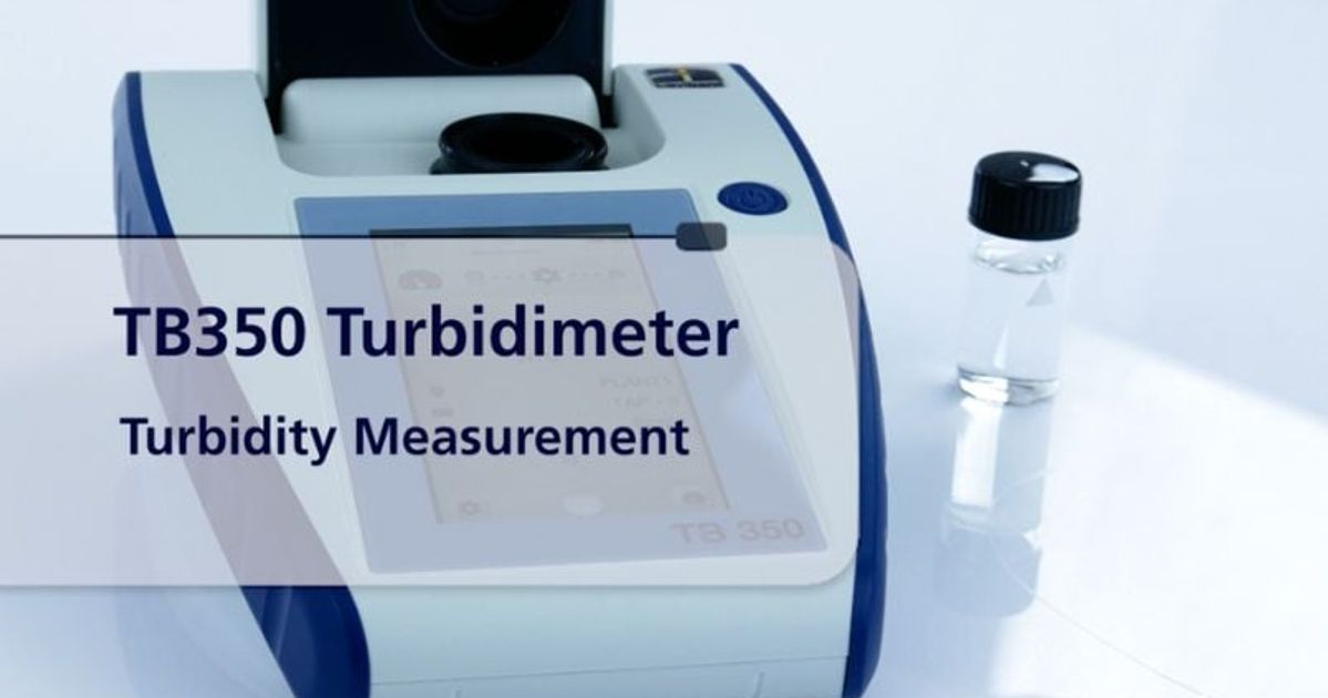 Accurate water measurements with the TB350 turbidity meter