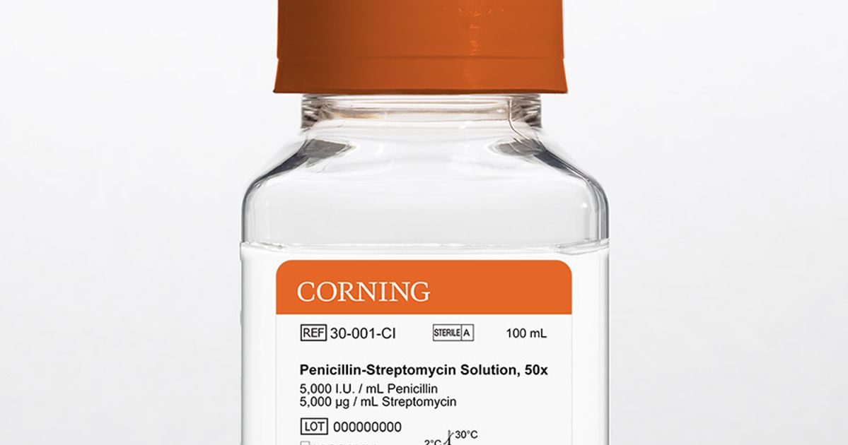 Corning® 100 mL Penicillin-Streptomycin Solution, 50x